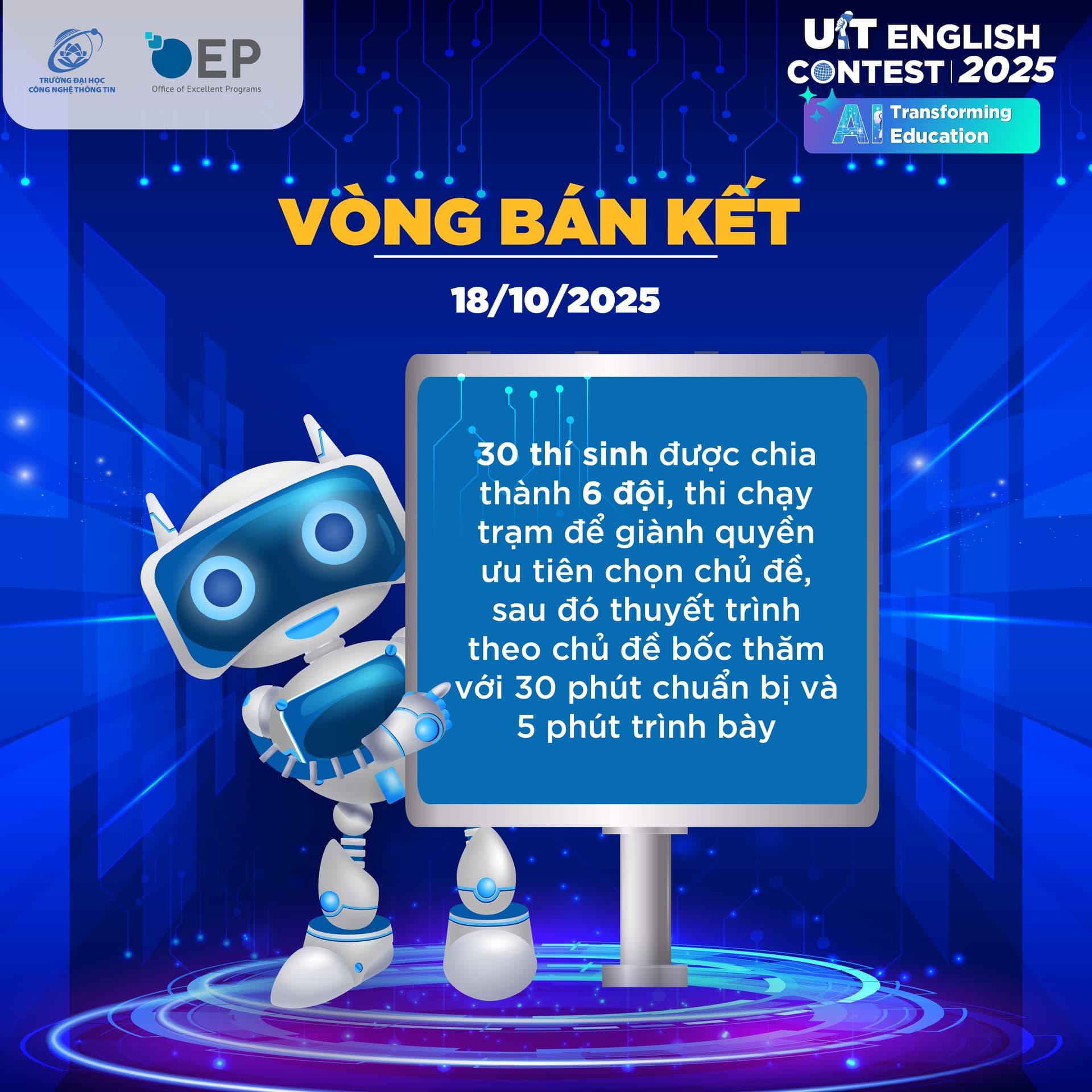 Cuộc thi tiếng Anh: UIT ENGLISH CONTEST 2025 - Hội thảo - Tham quan ...